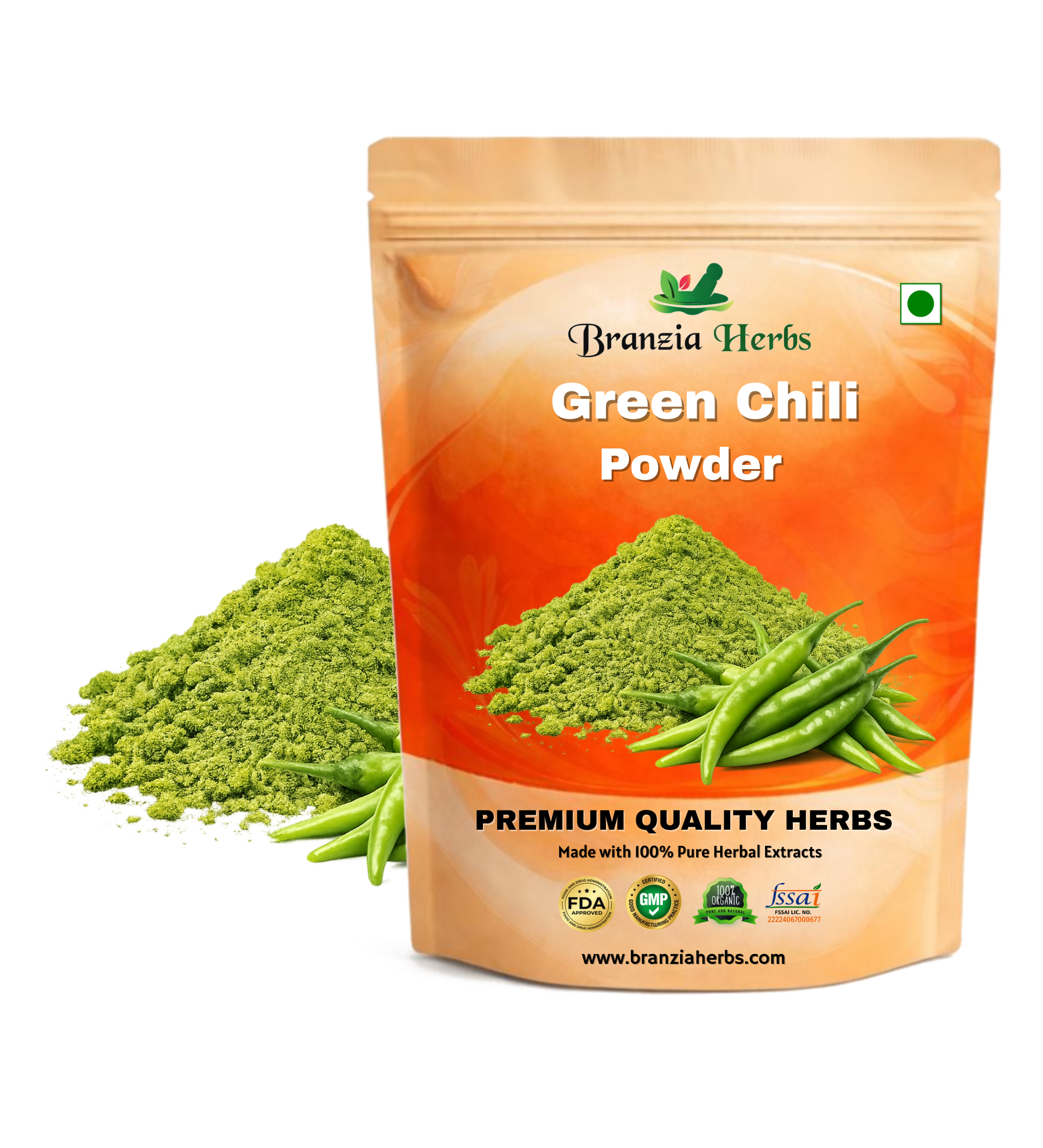 Buy Premium Green Chili Powder for Spice Lovers – Branzia Herbs